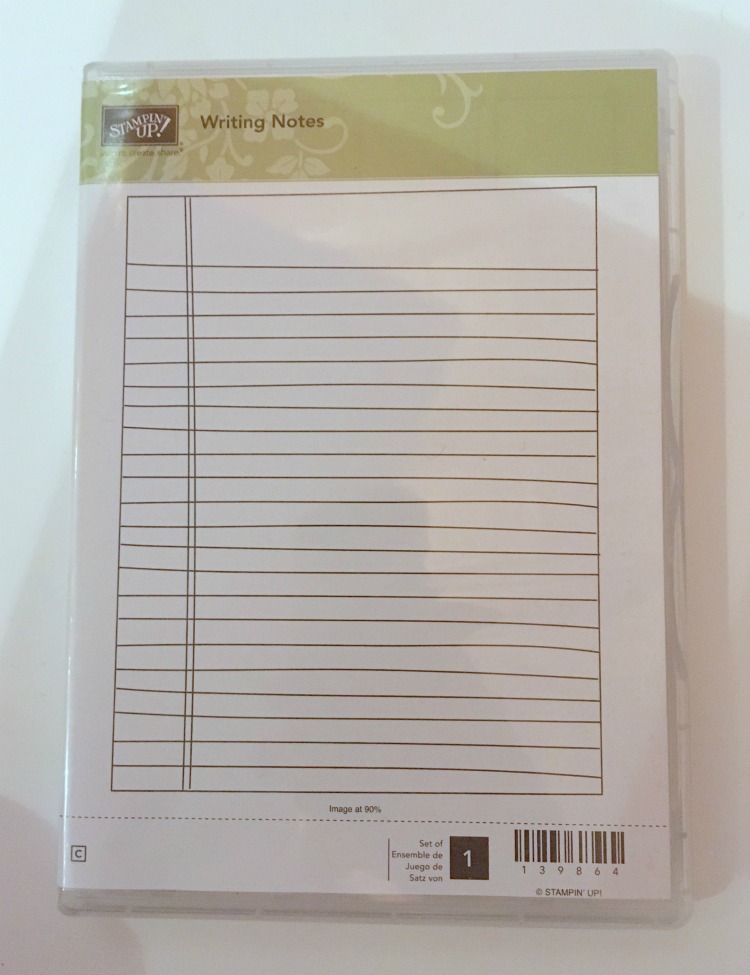 stampin up writing notes